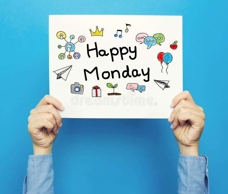 Happy Monday Cartoon Text Clipart Stock Photos - Free & Royalty-Free ...