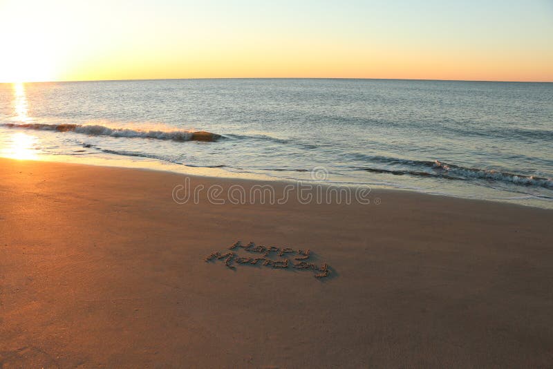 Happy Monday stock photo. Image of coastal, monday, written - 69361856