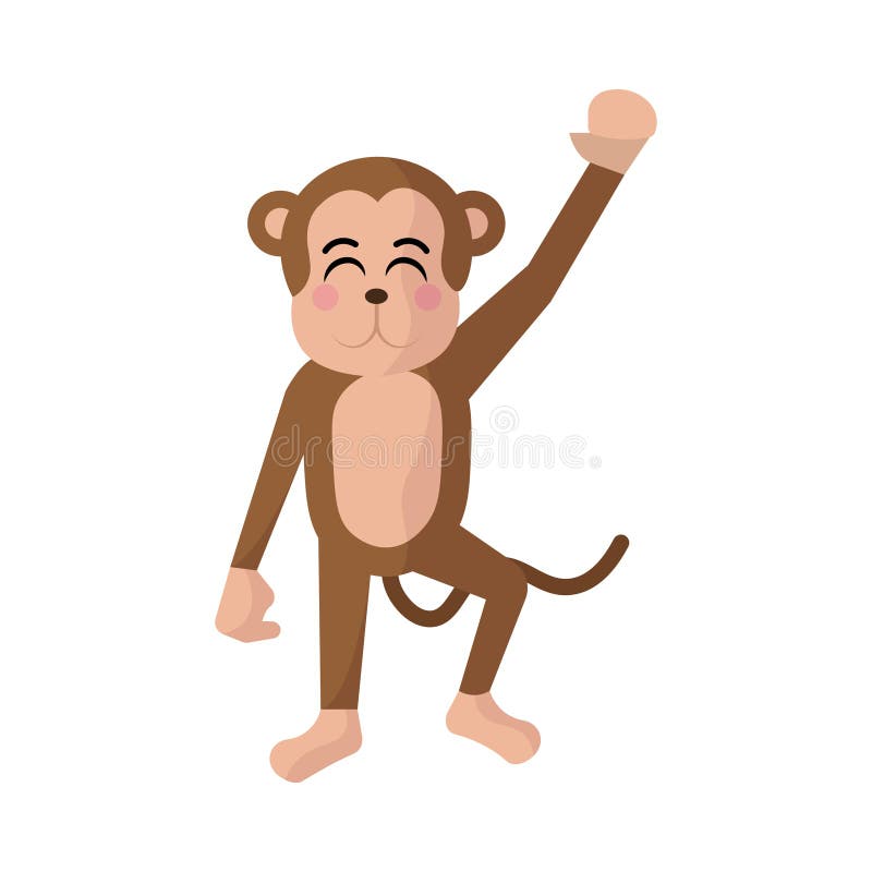 Happy Monkey stock vector. Illustration of idea, animal - 1877507