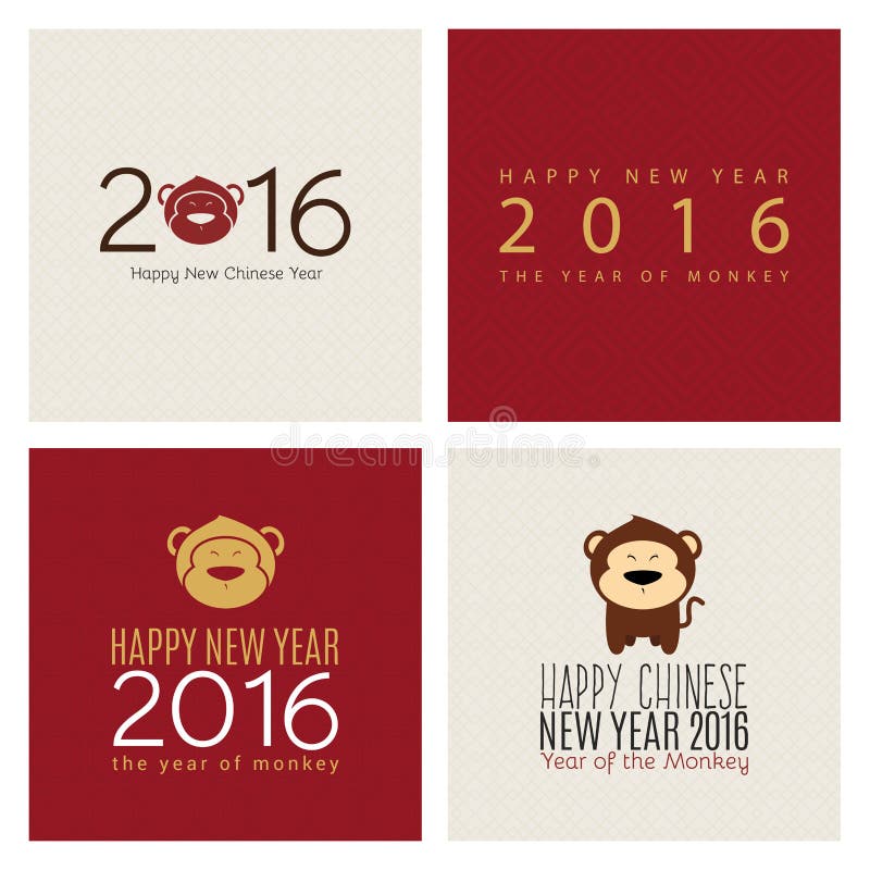 Happy monkey year stock vector. Illustration of culture - 67589945