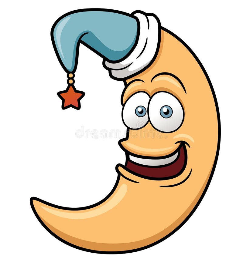 Smiling Moon stock vector. Illustration of clipart, mascot - 34434952