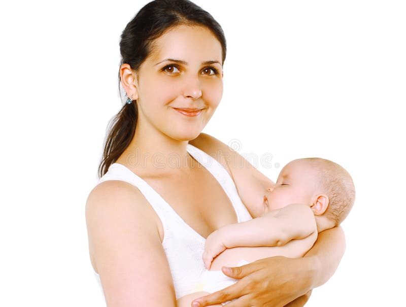 Mom and sleep baby stock image. Image of face, moment - 43782561