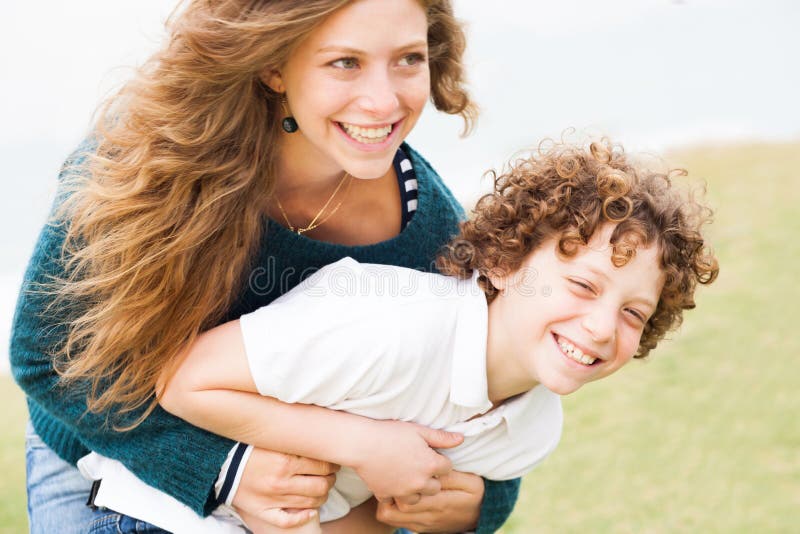 Happy Mother and Son Playing Stock Image - Image of mummy, adorable ...