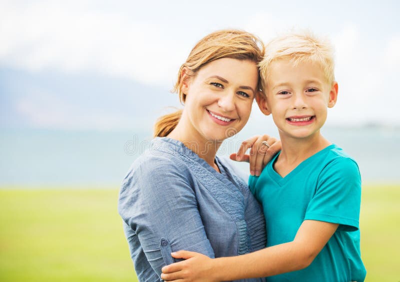 Happy Mother and Son stock image. Image of laughing, child - 45318255