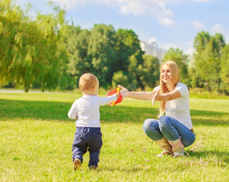 Happy family taking a walk stock image. Image of happy - 5543587