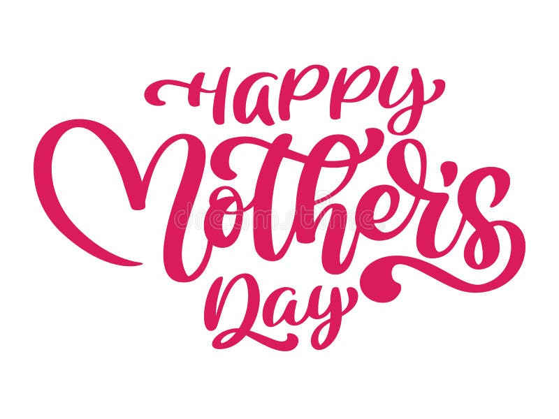 Happy Mothers Day Hand Drawn Lettering Quotes Vector T Shirt Or
