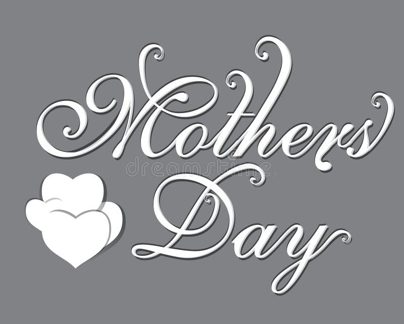 Happy Mothers Day Text Background Stock Vector - Illustration of ideas ...