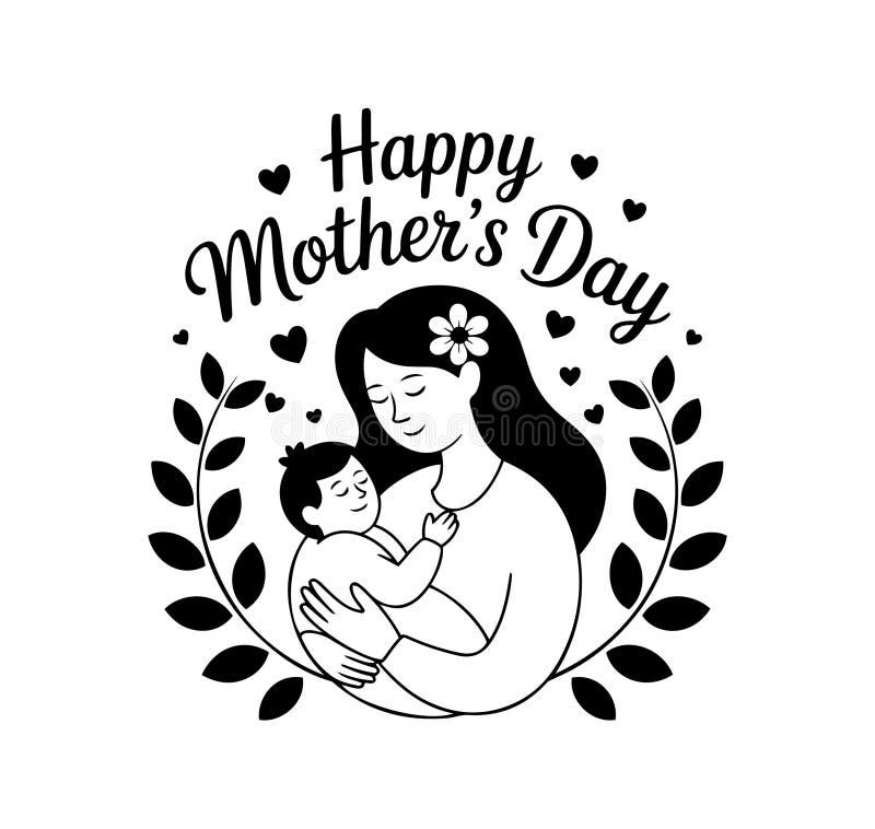 Mothers day vector stock vector. Illustration of decoration - 66160838