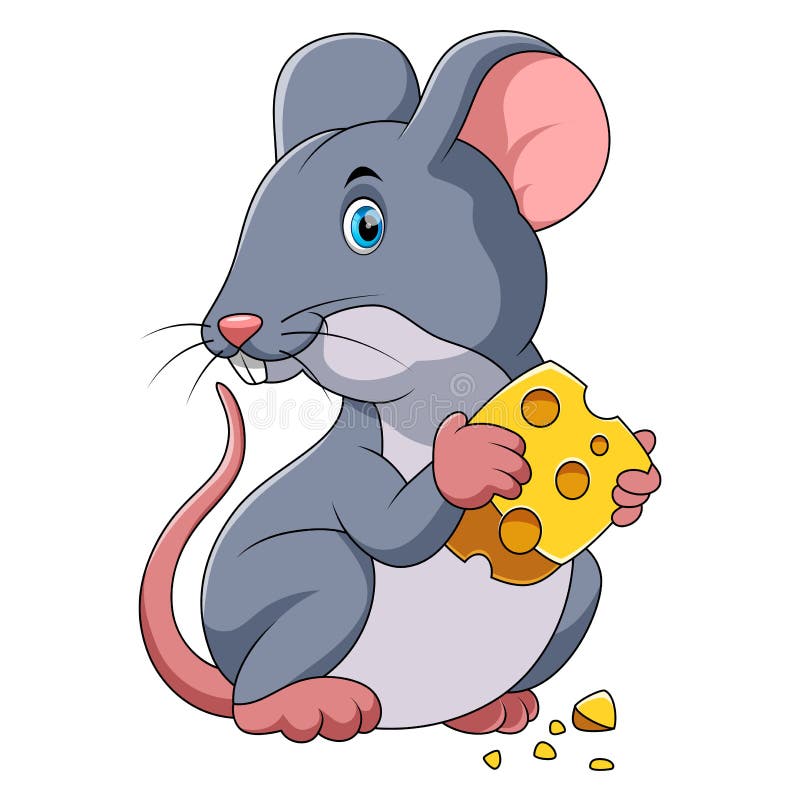 The Happy Mouse is Dancing and Wearing the Cheongsam Stock Vector ...