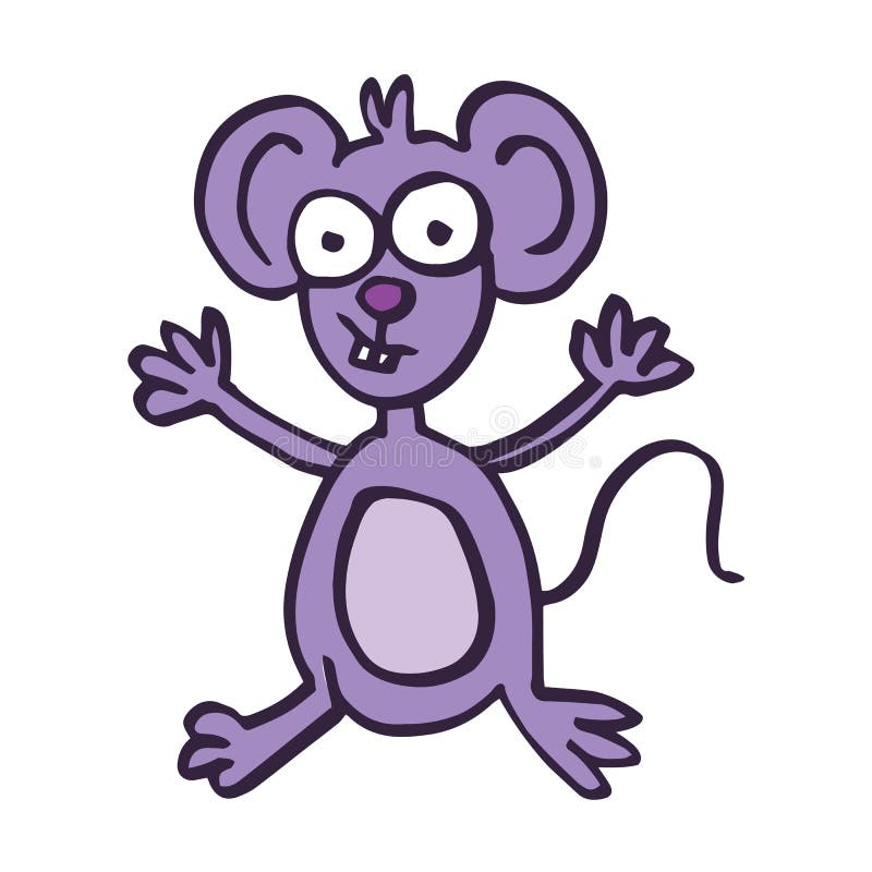 Happy Mouse Cartoon Vector Art Stock Vector - Illustration of little ...