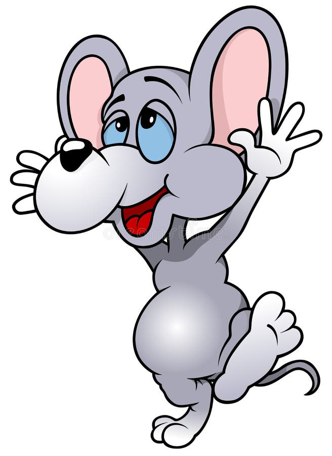 Happy Mouse stock vector. Illustration of isolate, adorable - 45423160