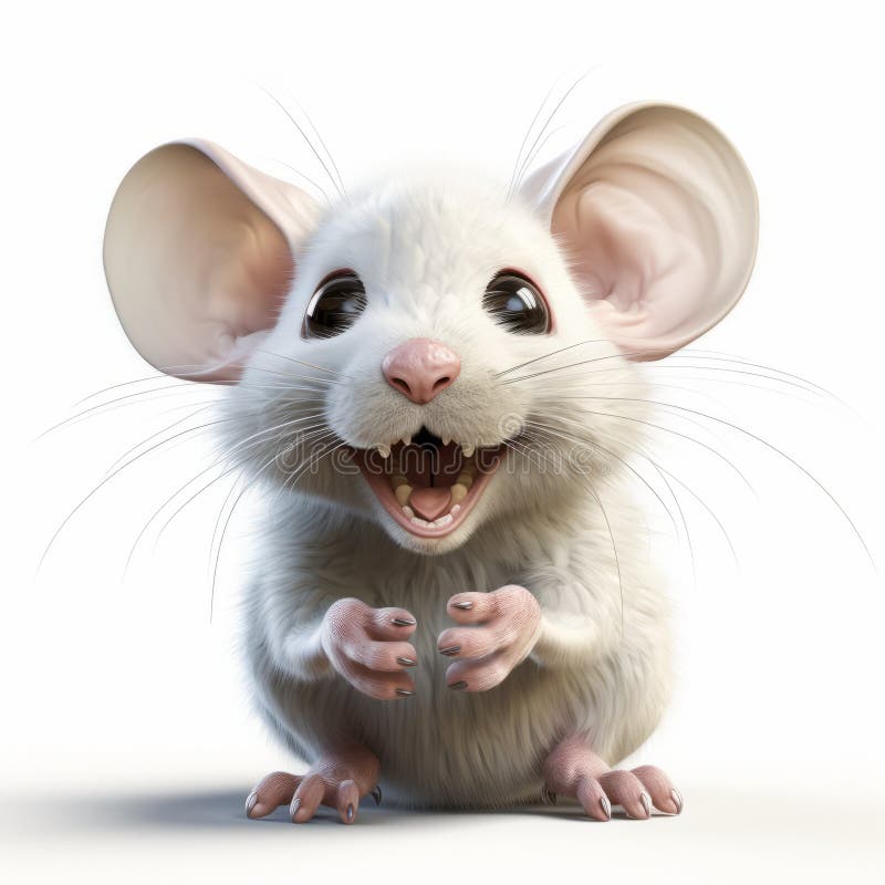 Intense Mouse Standing on Black Background - Bess Hamiti Style Stock ...