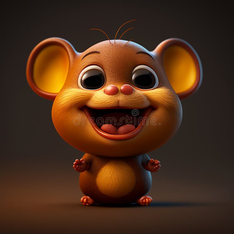 HAPPY MOUSE EMOJI - AI GENERATED Stock Illustration - Illustration of ...