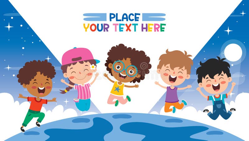 Multi Racial Children Playing Stock Illustrations – 106 Multi Racial ...