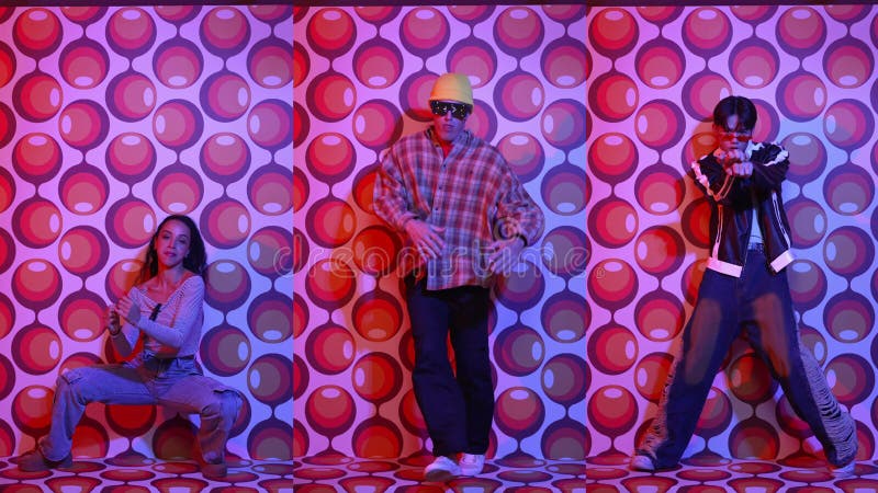 Happy Dancer Dance Together at Party Stage with Balloon Background ...