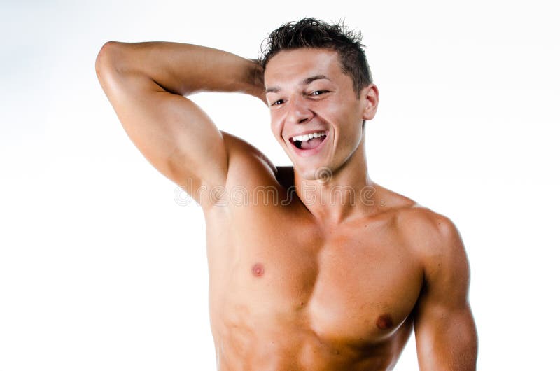 Young Muscular Athlete stock image. Image of people, belly - 1502619