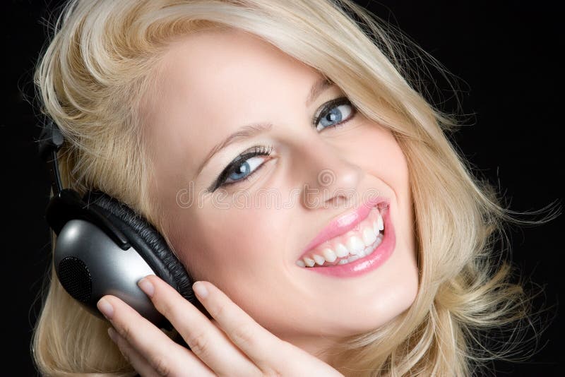 Happy Music Girl stock photo. Image of happy, pretty - 10565744