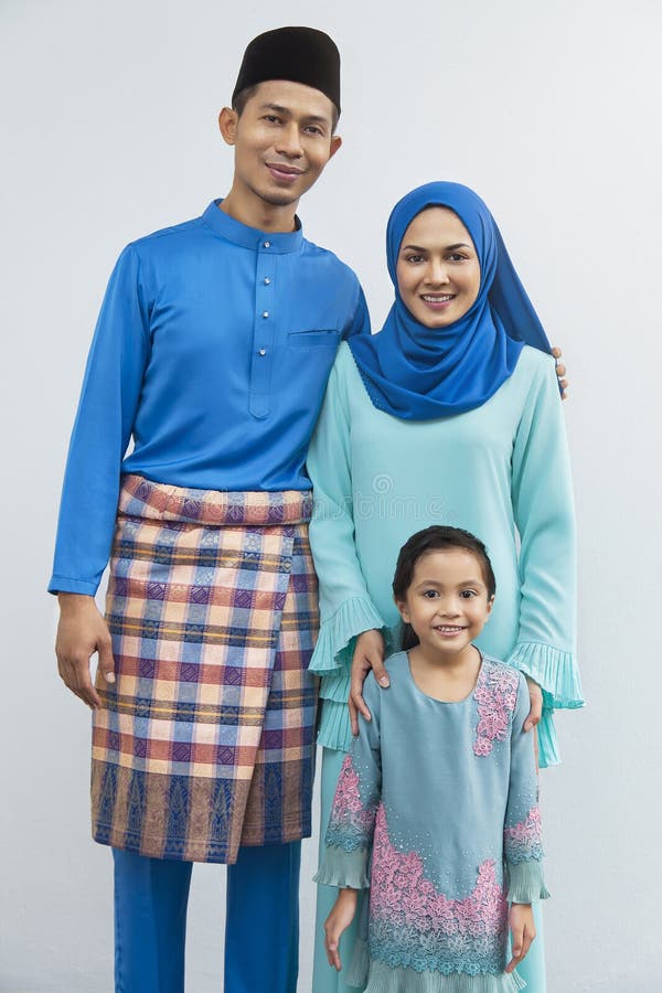 Happy Muslim family stock photo. Image of religious - 187260326