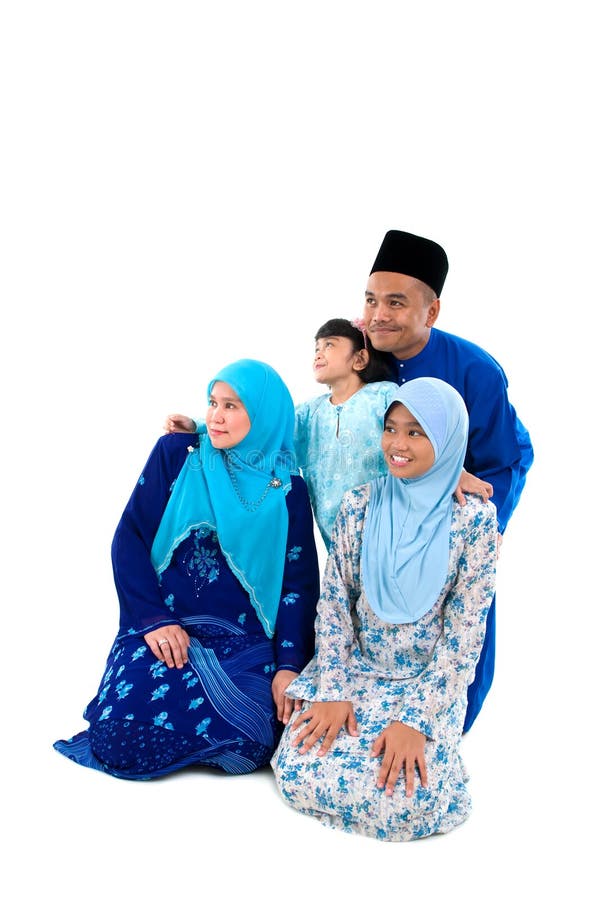 Muslim family stock photo. Image of portrait, indonesian - 29731696