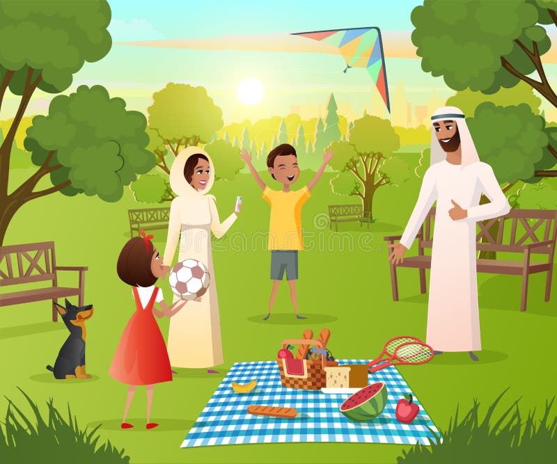Family Picnic in National Park Cartoon Vector Stock Vector ... Family Picnic in National Park Cartoon Vector Stock Vector ...