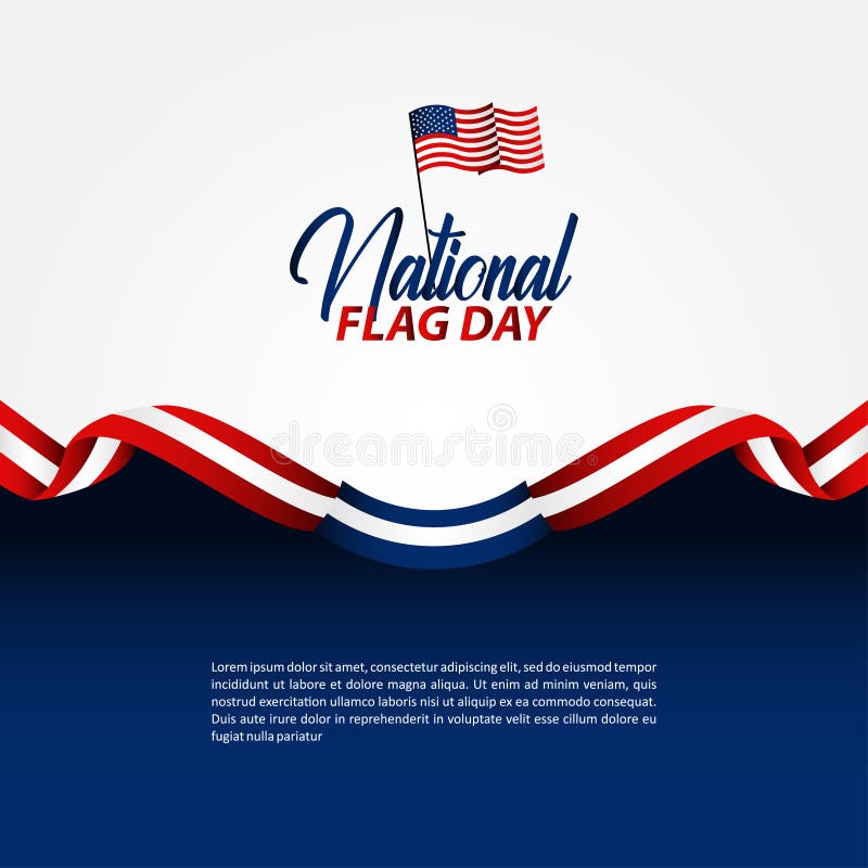Happy National Flag Day Vector Illustration. National Flag Day Stock ...