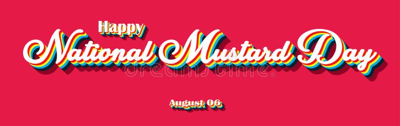 National Mustard Day Vector Stock Vector - Illustration of junk ...