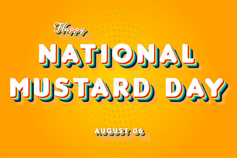 National Mustard Day Vector Stock Vector - Illustration of junk ...
