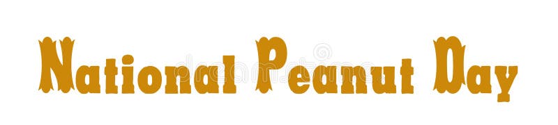 Happy National Peanut Day, September Calendar, on Workplace Text Effect ...