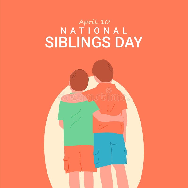 National Siblings Day Stock Illustrations – 93 National Siblings Day ...