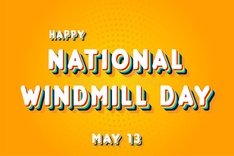 Happy National Windmill Day Stock Illustrations – 96 Happy National ...