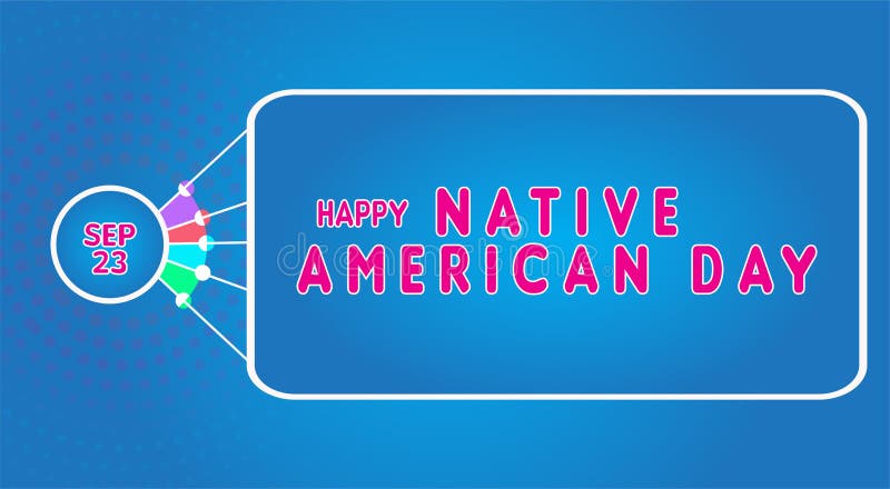 Happy Native American Day, September 23. Calendar of September Text ...