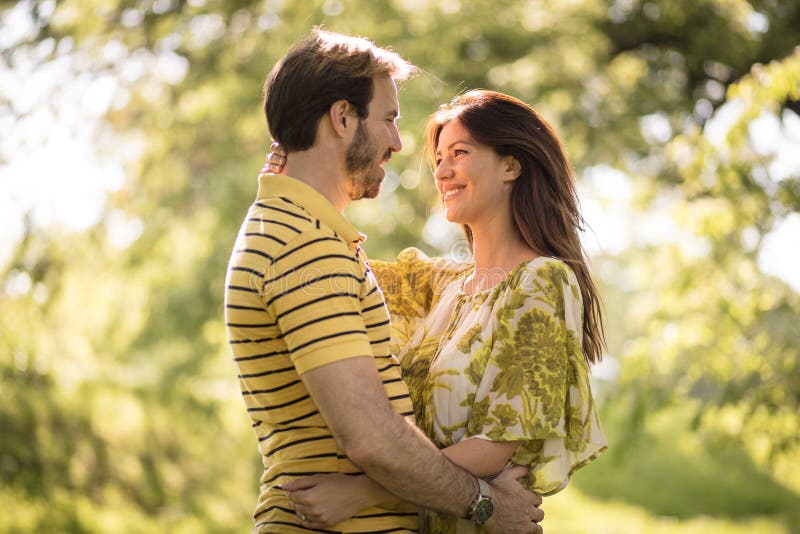 Nature in the Middle of the Valley and River Stock Image - Image of ...