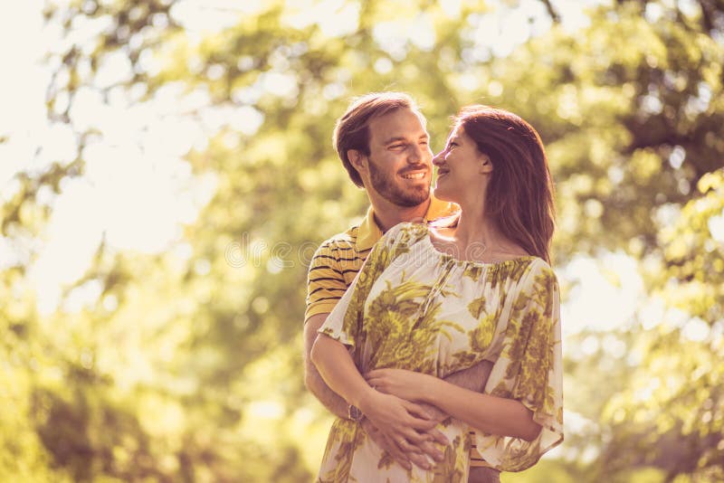 Nature in the Middle of the Valley and River Stock Image - Image of ...
