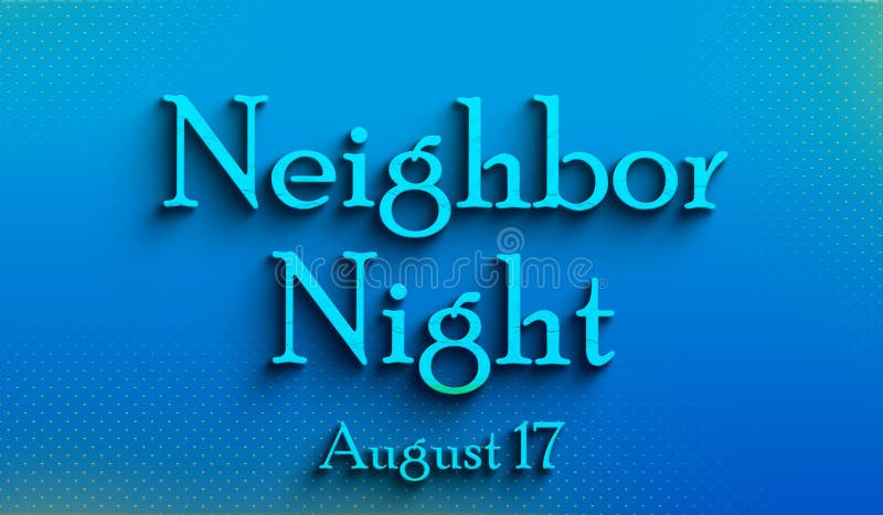 Neighbor Night Stock Illustrations – 297 Neighbor Night Stock ...