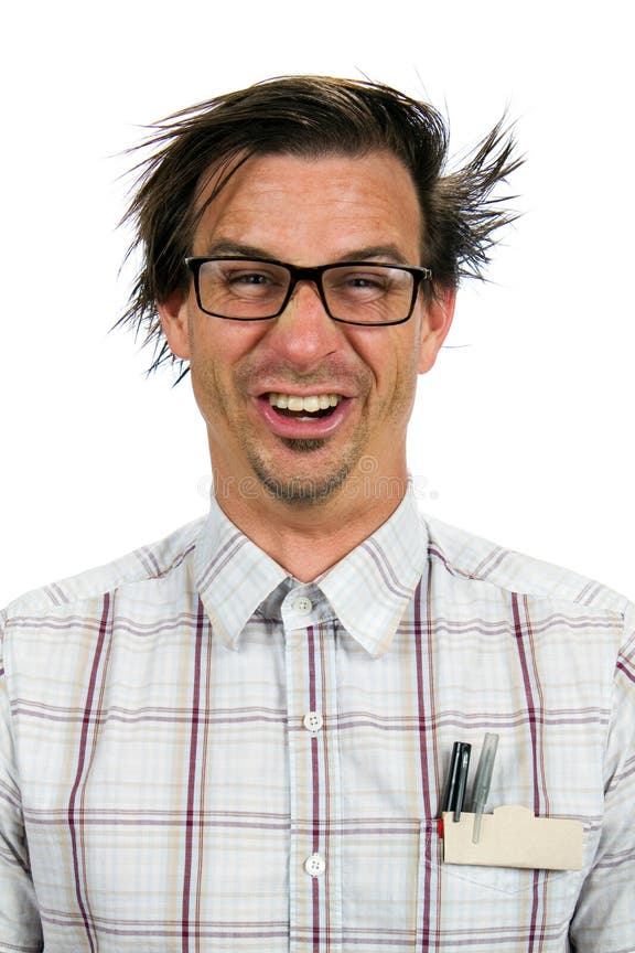 Happy Nerd stock image. Image of protector, facial, nerdy - 41810267