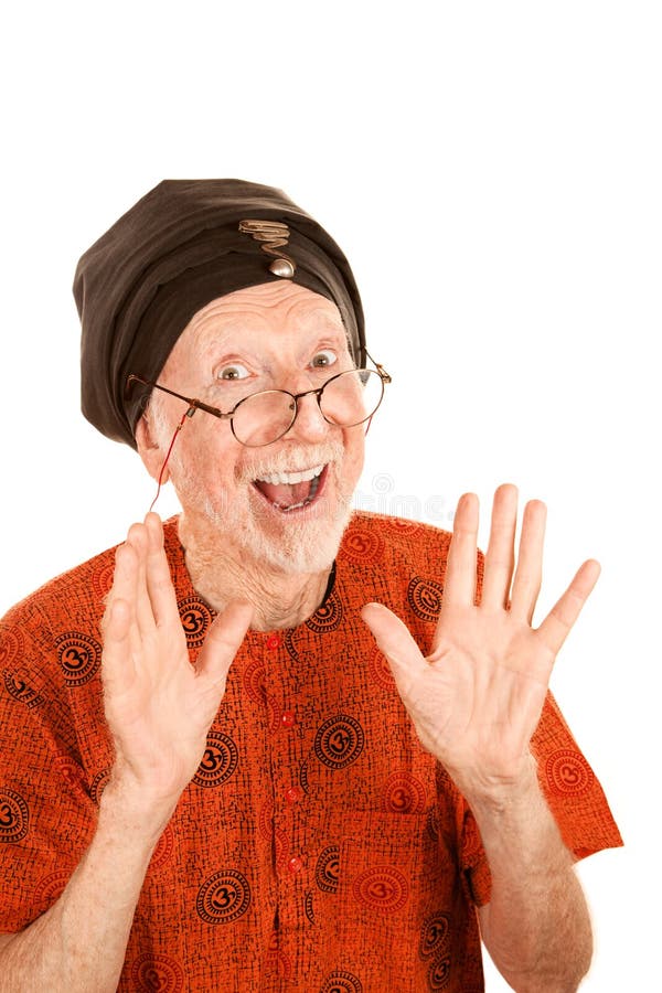 Happy New Age Senior Man in Turban Stock Image - Image of glasses ...