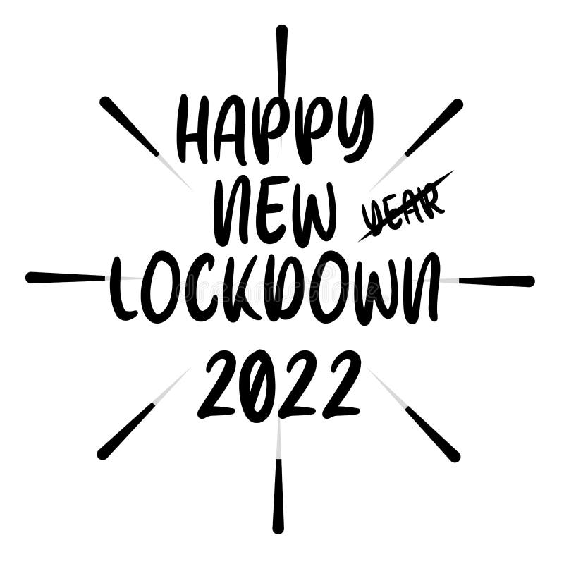 Happy New Lockdown 2022 - Omicron Tidal Wave Stock Vector ...