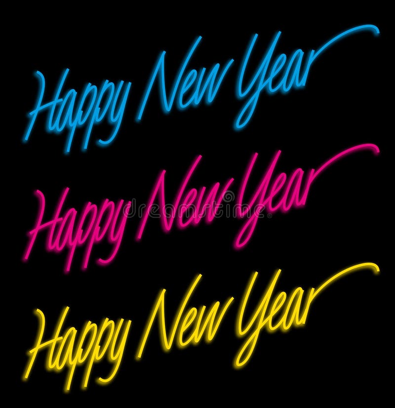 Happy New Year stock illustration. Illustration of colorful - 36311992