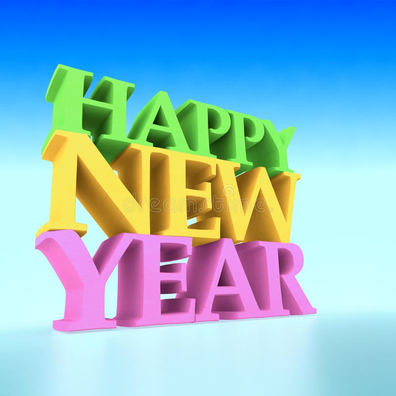 Happy New Year sign stock vector. Illustration of design - 16907544