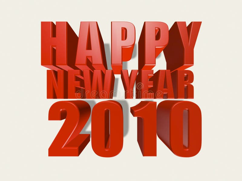 Happy New Year 2010 stock illustration. Illustration of winter - 12058638