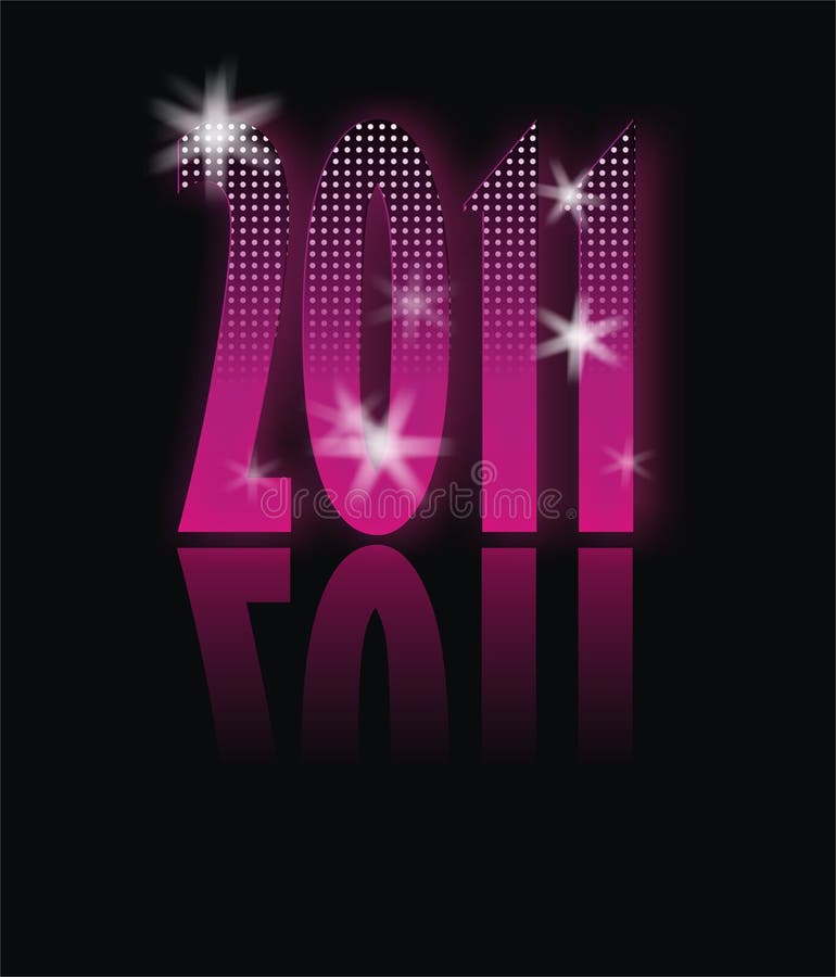 Happy new year 2011 stock illustration. Illustration of decorative ...
