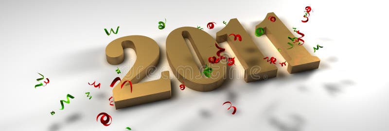 Happy New year 2011 stock illustration. Illustration of falling - 17631234