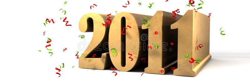 Happy New year 2011 stock illustration. Illustration of decoration ...