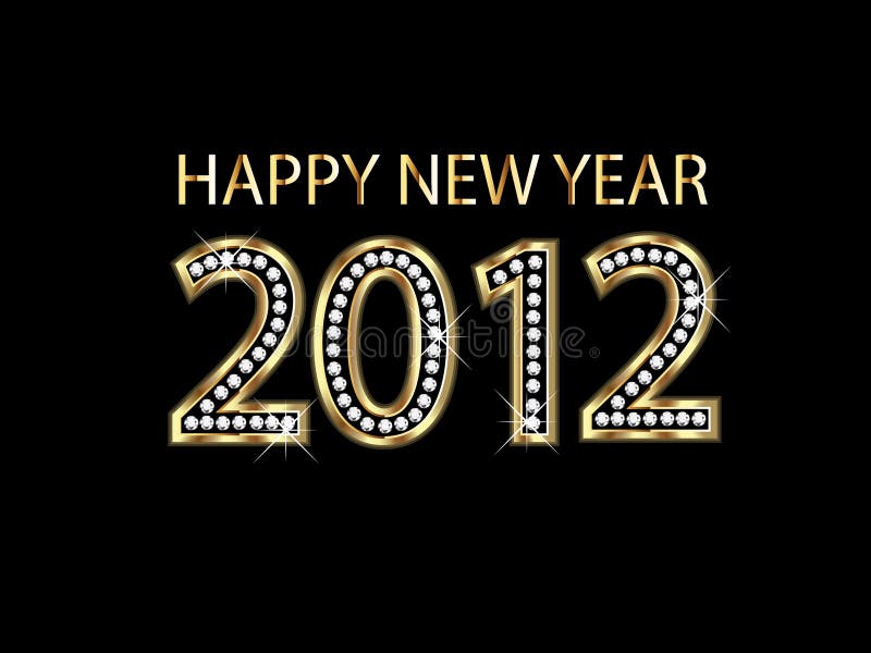 Happy new year 2012 stock vector. Illustration of creative - 21698025