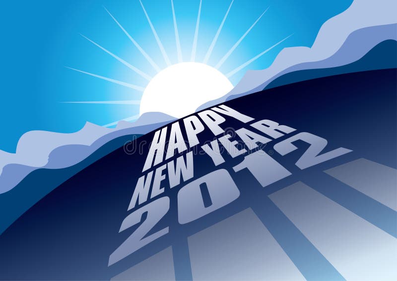 New year 2012 stock illustration. Illustration of season - 21438926