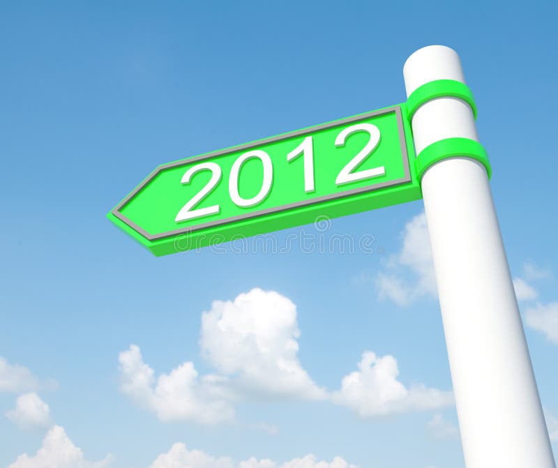 Happy new year 2012 stock illustration. Illustration of calendar - 22277436