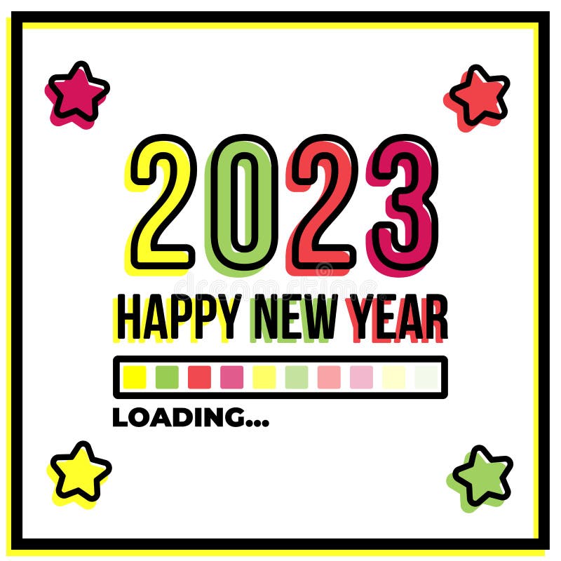 2023 Creative Background, Numbers, Confetti, Gifts. Holiday Card ...