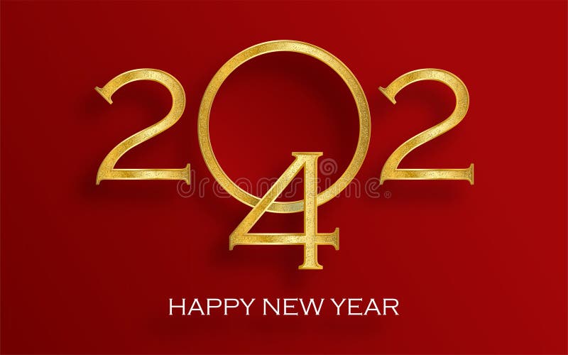 Happy New Year 2024, Festive Pattern on Color Background Stock Vector ...