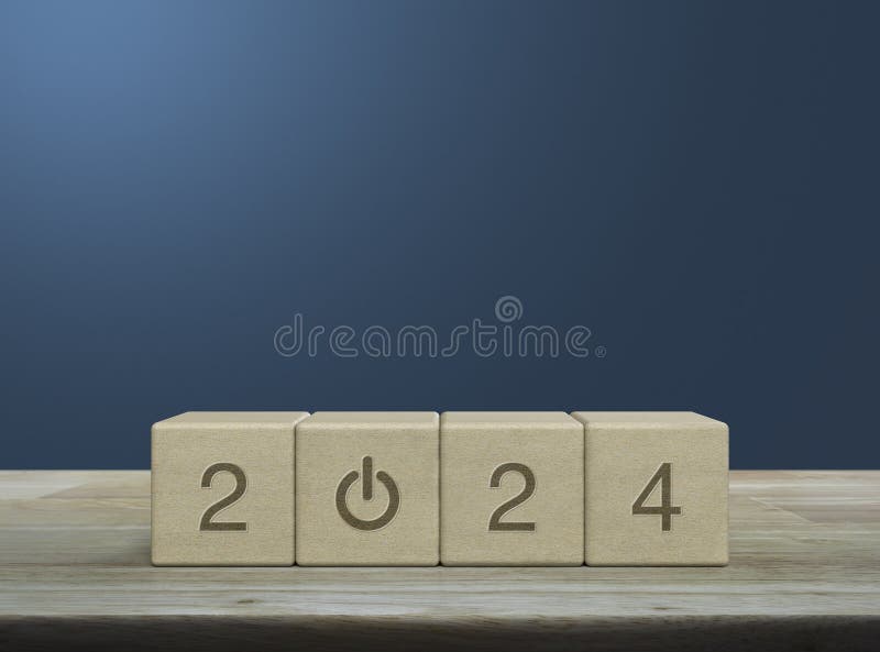 Happy New Year 2024 Success Concept Stock Image - Image of target ...