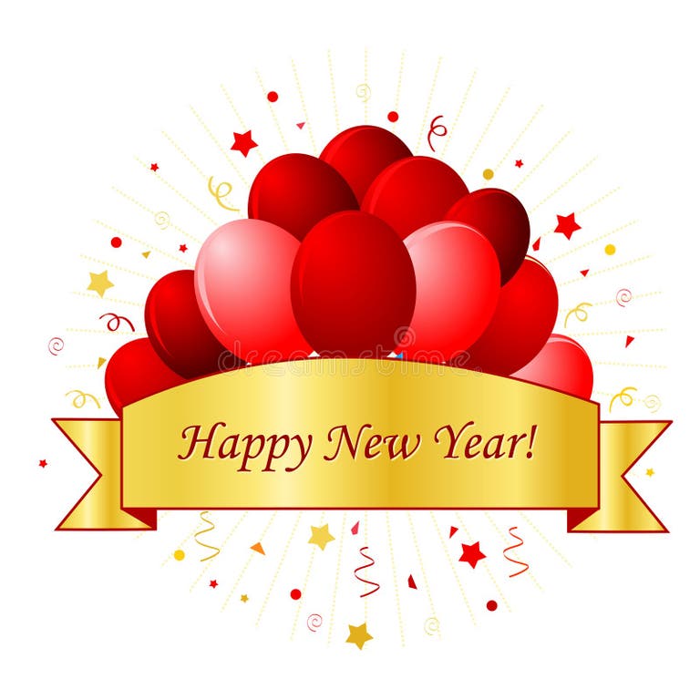 Happy New Year Golden Sign Stock Illustrations – 17,697 Happy New Year ...